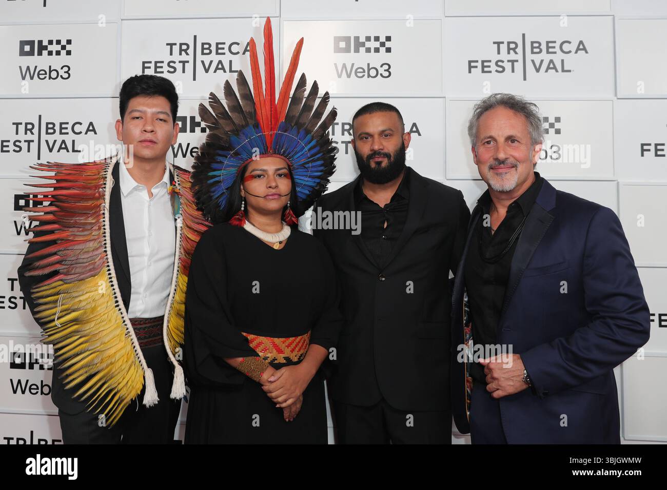 NEW YORK, NEW YORK - JUNE 14: (L-R) Eric Terena, Juma Xipata, Dax ...