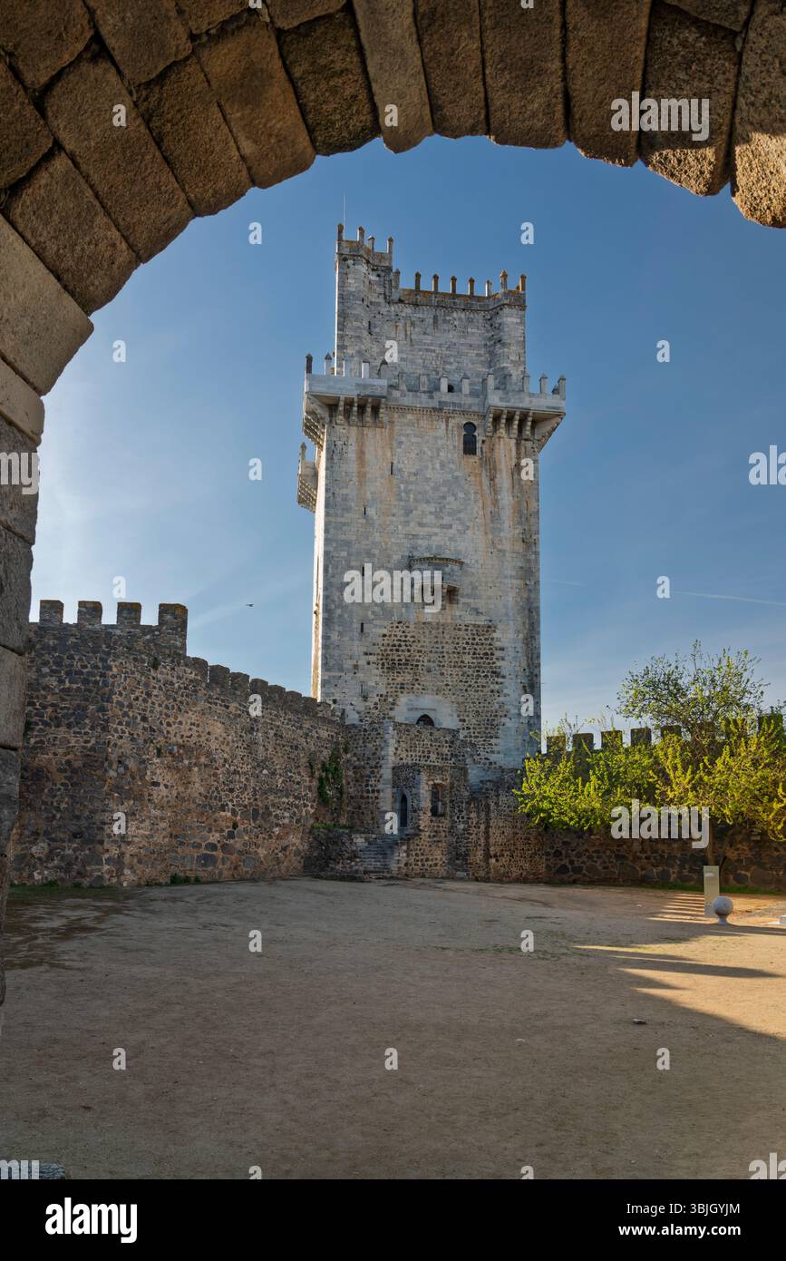 The Castle of Beja fortification in Beja, Portugal, Europe Stock Photo ...