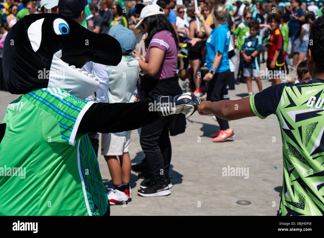 Seattle, USA. 15th Jun 2025. Just after 4:00pm The Seattle Sounders an ...
