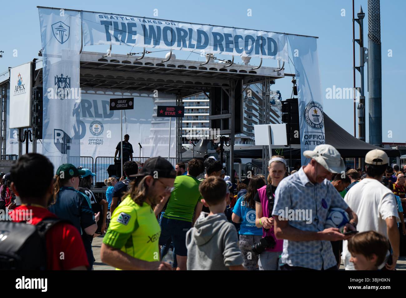 Seattle, USA. 15th Jun 2025. Just after 4:00pm The Seattle Sounders an ...
