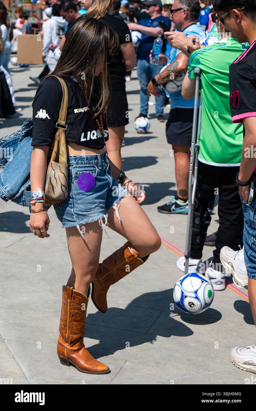 Seattle, USA. 15th Jun 2025. Just after 4:00pm The Seattle Sounders an ...