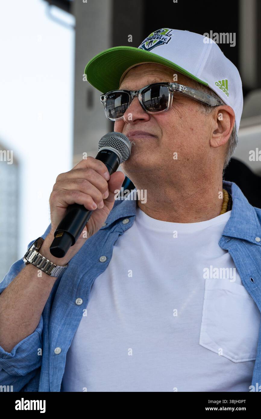 Seattle, USA. 15th Jun 2025. Drew Carry as the Seattle Sounders an ...