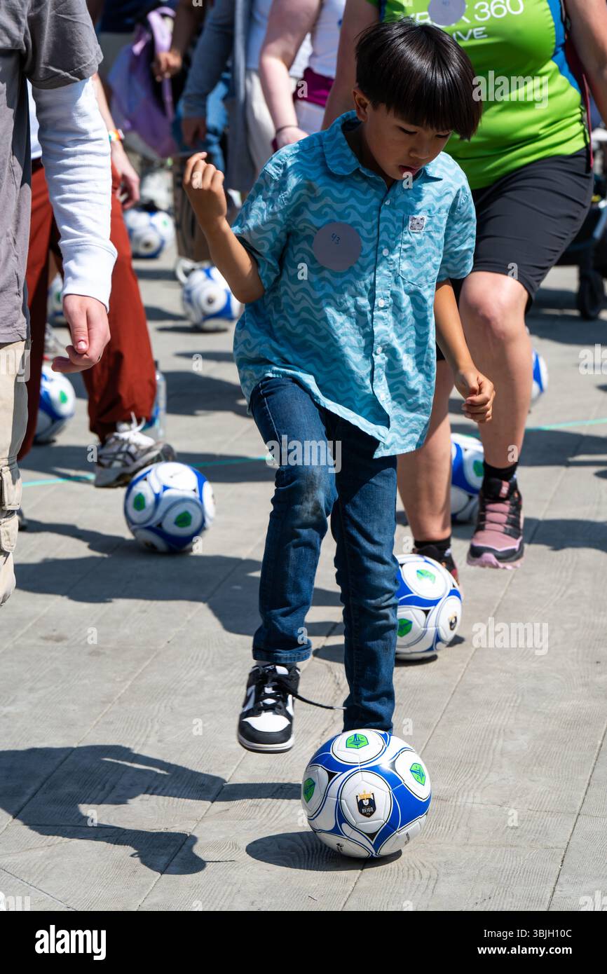 Seattle, USA. 15th Jun 2025. Just after 4:00pm The Seattle Sounders an ...