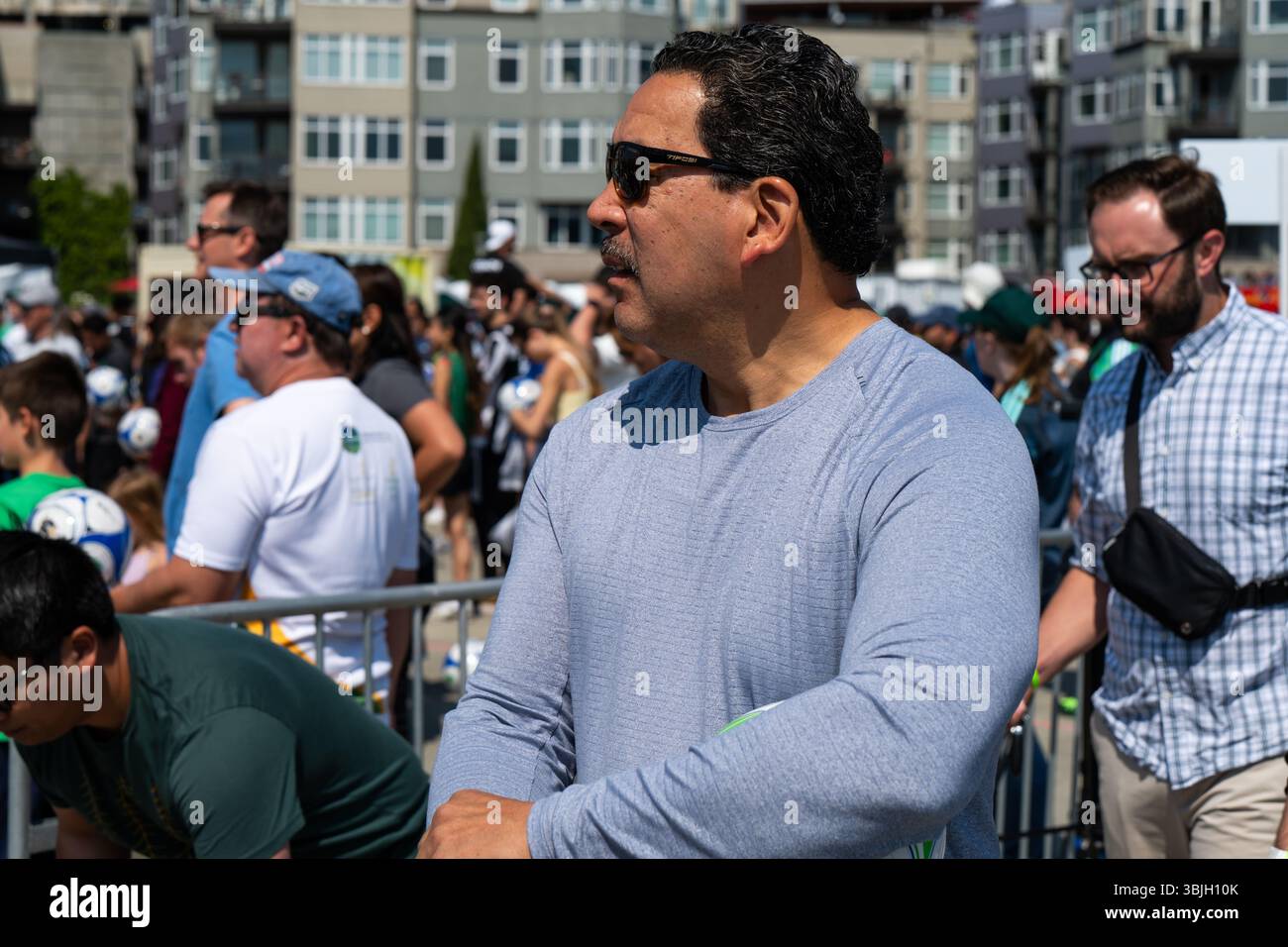Seattle, USA. 15th Jun 2025. Mayor Bruce Harrell as the Seattle ...