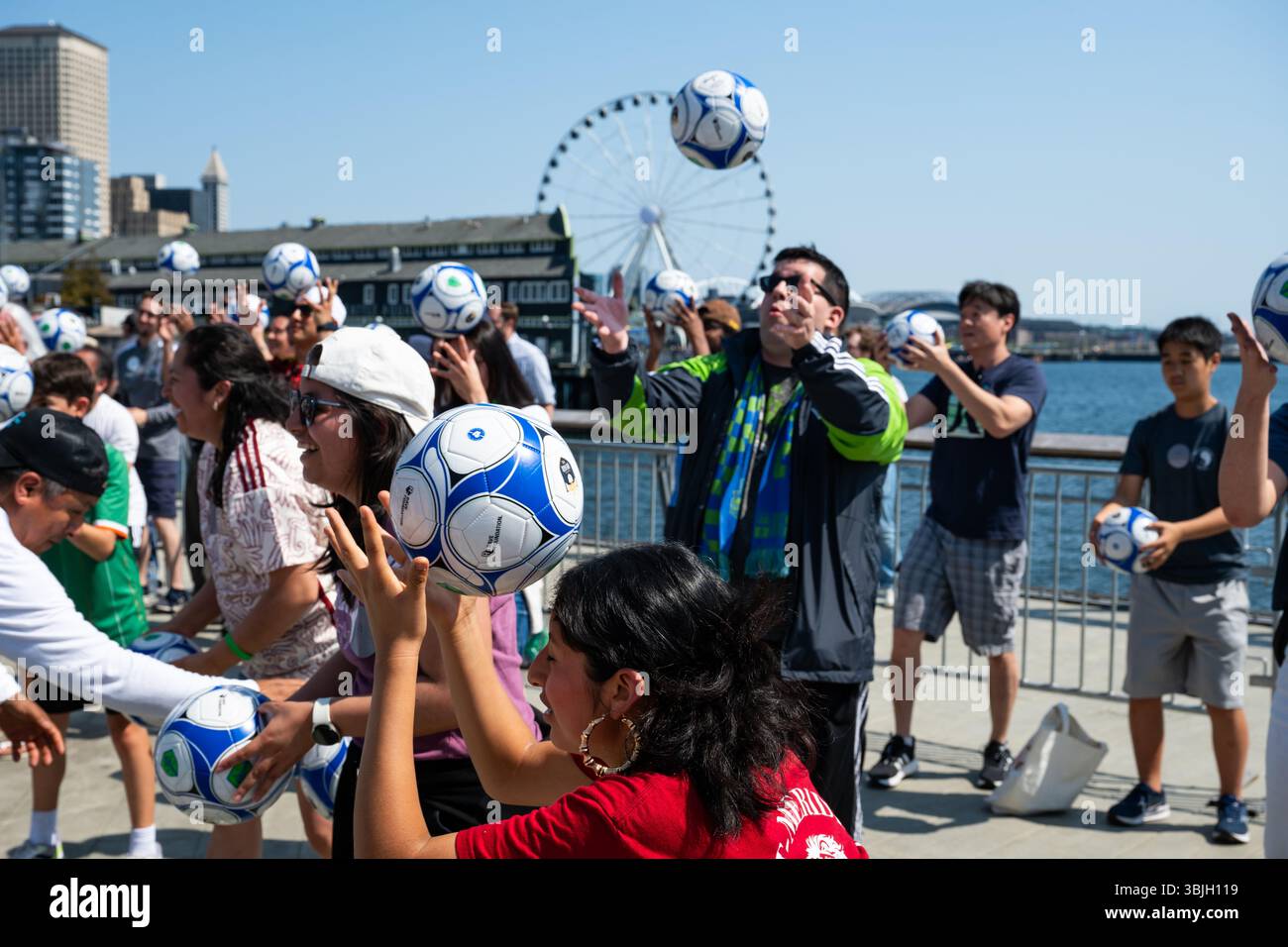 Seattle, USA. 15th Jun 2025. Just after 4:00pm The Seattle Sounders an ...