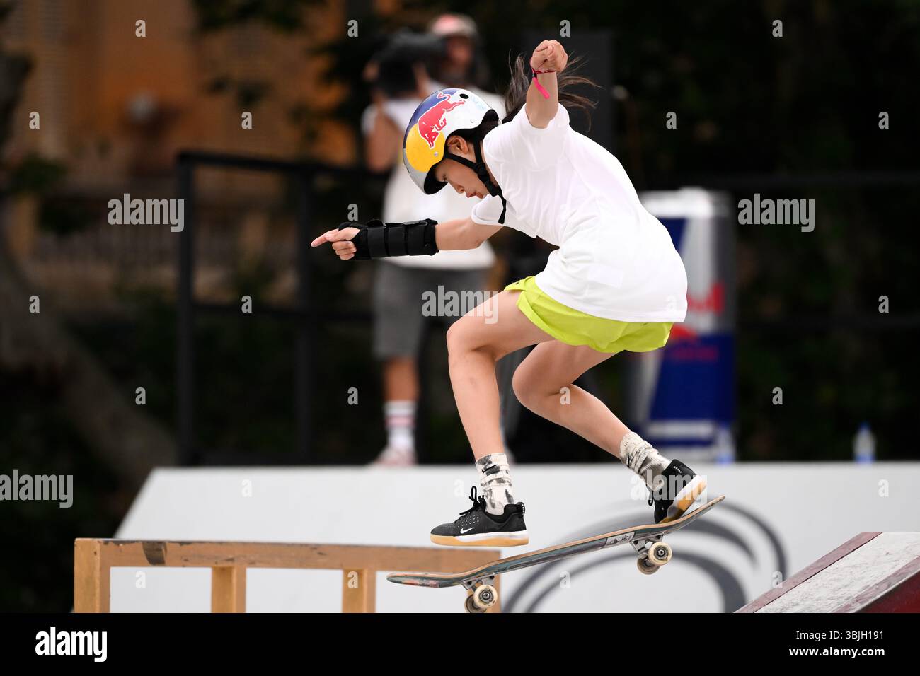 Ginwoo Onodera of Japan competes in the men's final of the street ...