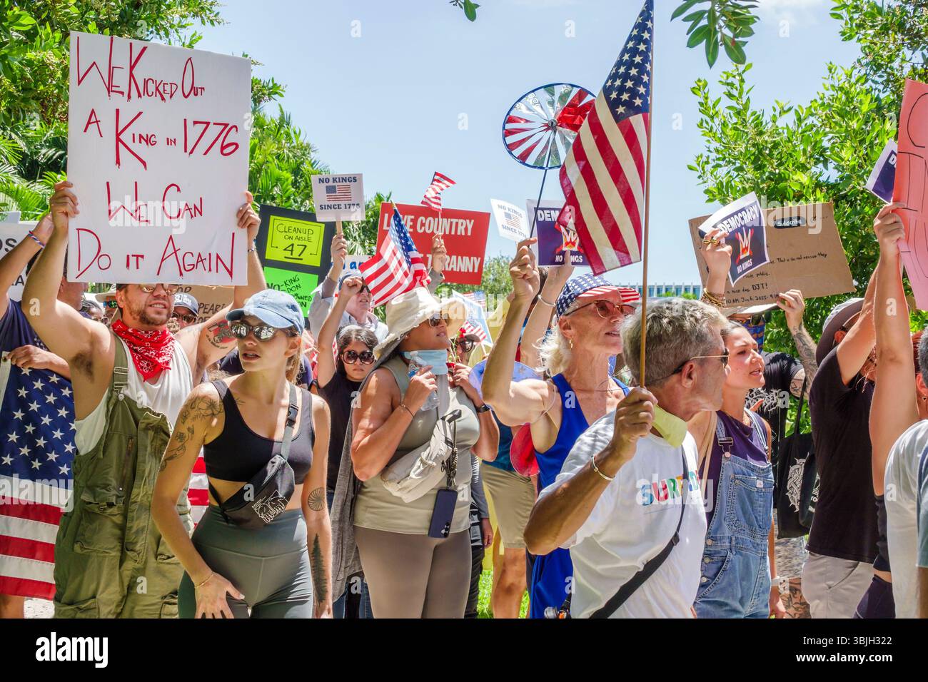 No kings day protest protests organized demonstration hi-res stock ...