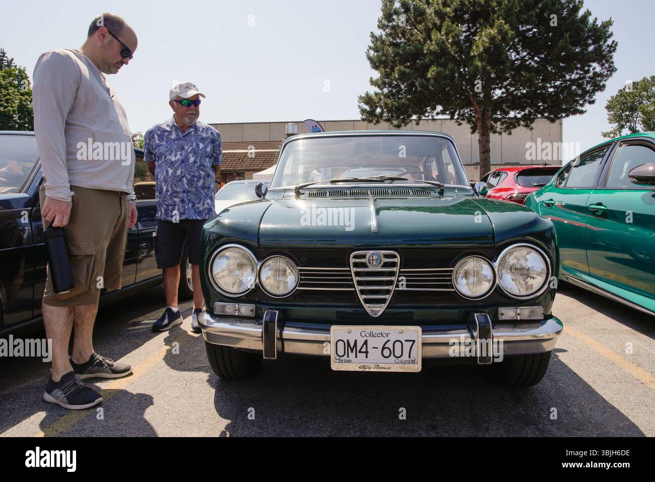 Vancouver, Canada. 15th June, 2025. People view a classic car during ...