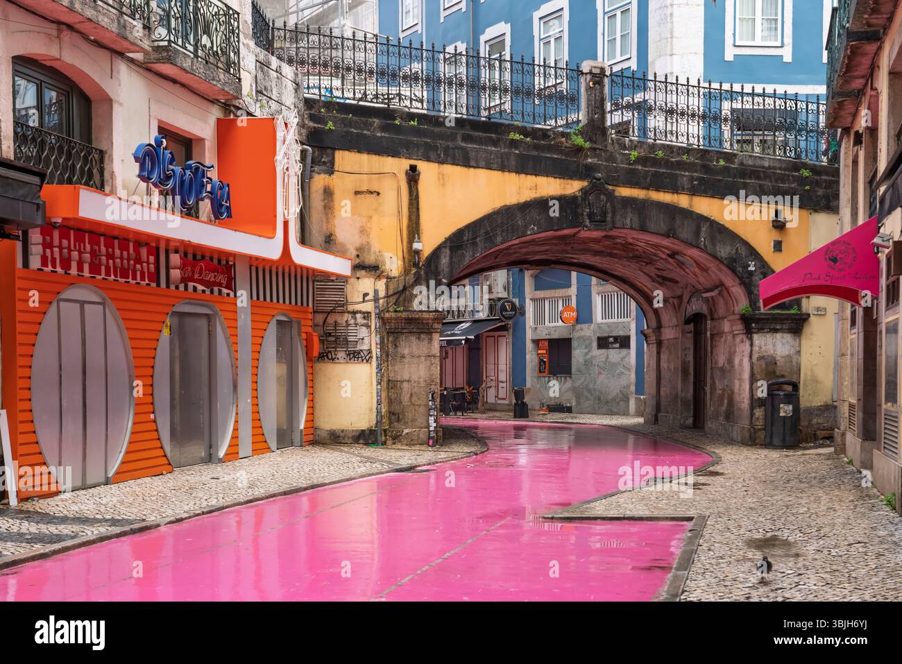 Rua nova do carvalho, lisbon hi-res stock photography and images - Alamy