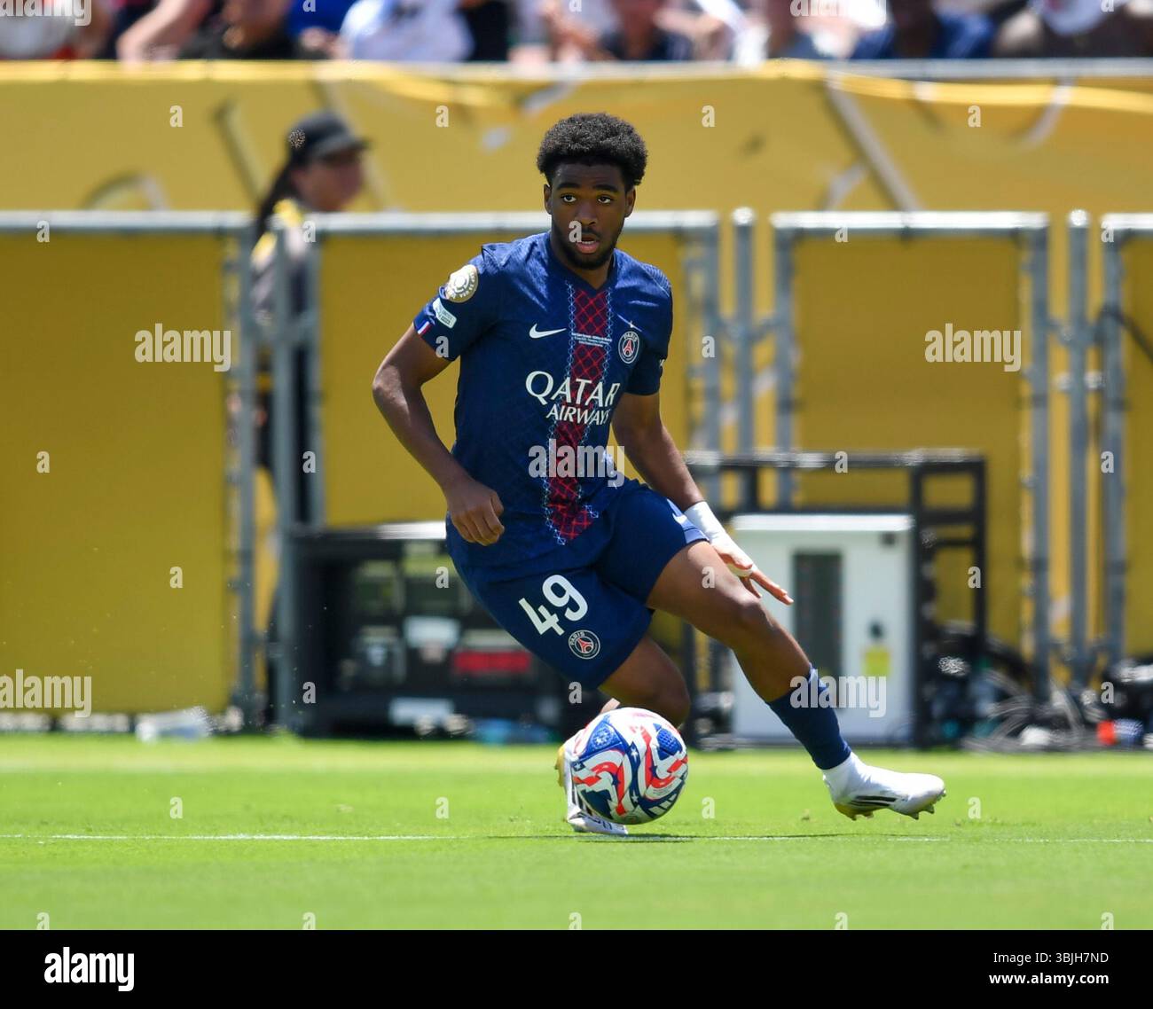 June 15, 2025: Paris Saint-Germain forward, Ibrahim Mbaye (49), in ...