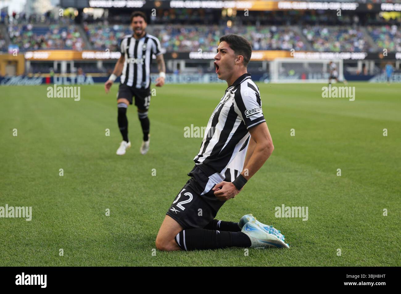 Botafogo's Jair Cunha celebrates after scoring the opening goal during ...