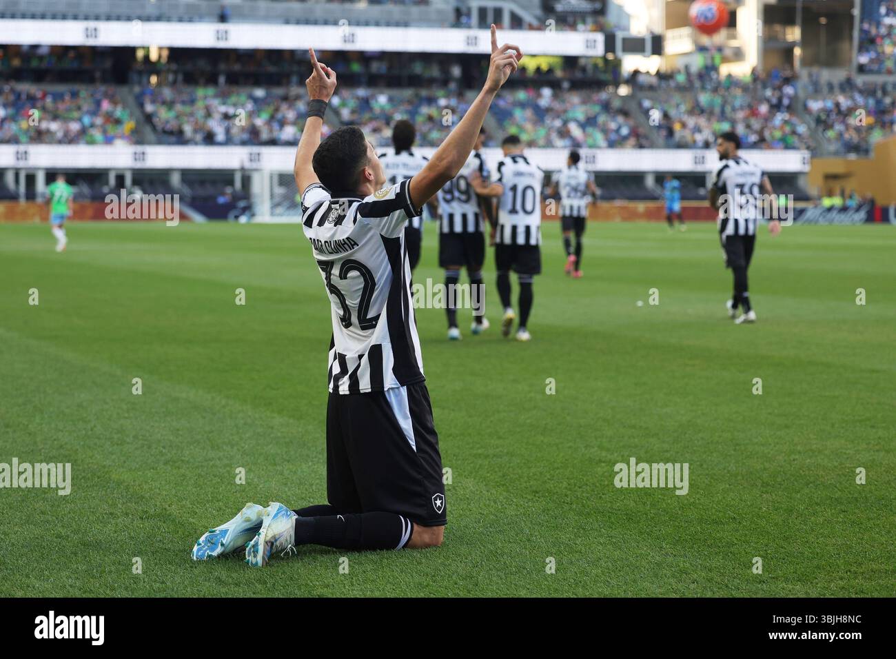 Botafogo's Jair Cunha celebrates after scoring the opening goal during ...