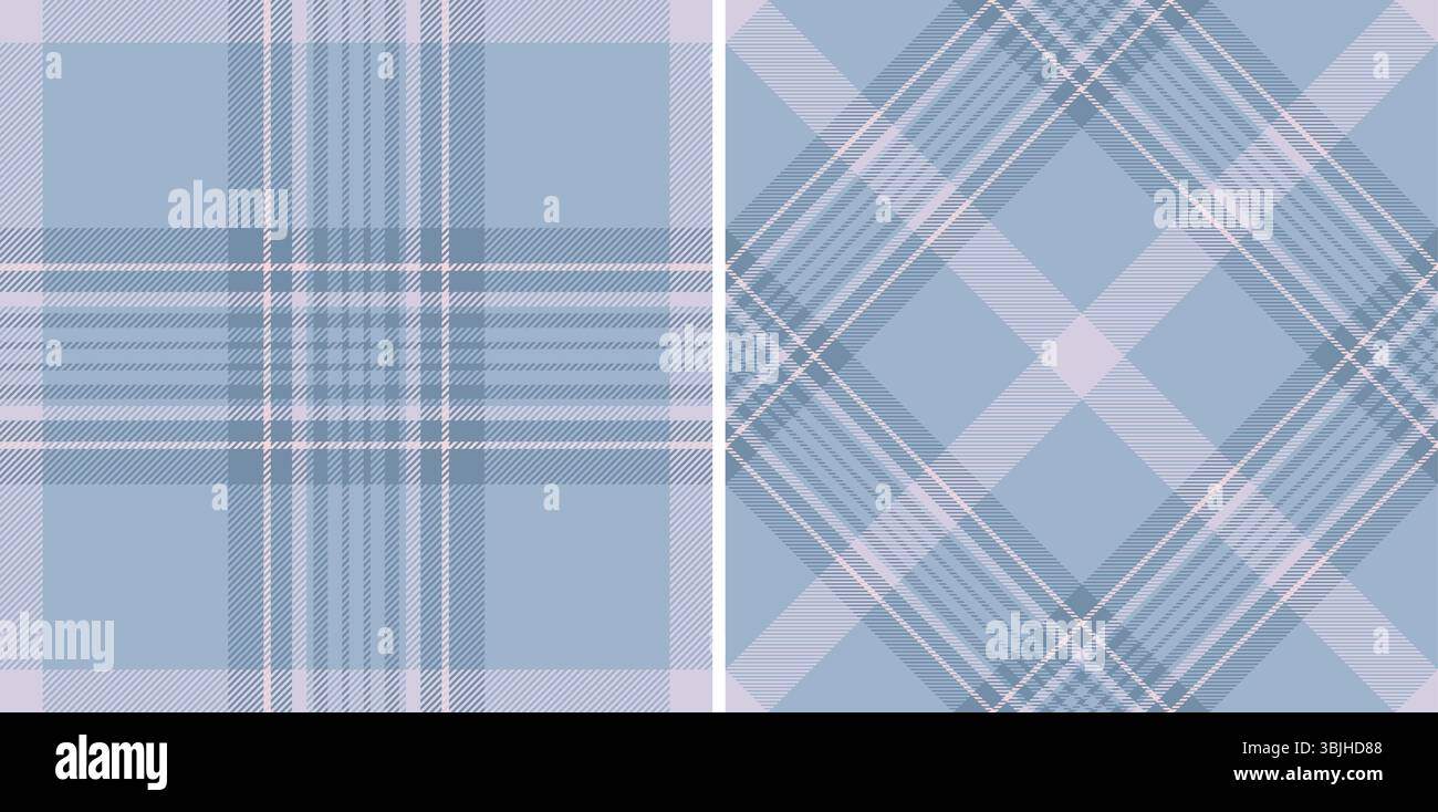 Elegant pastel blue plaid patterns, perfect for textile design, apparel ...