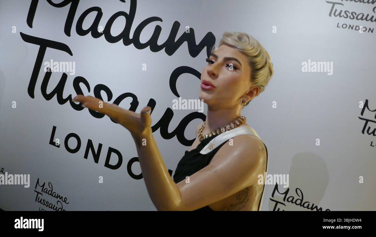 London, England 1st June 2025 Singer Lady Gaga Wax Figure at Madame ...