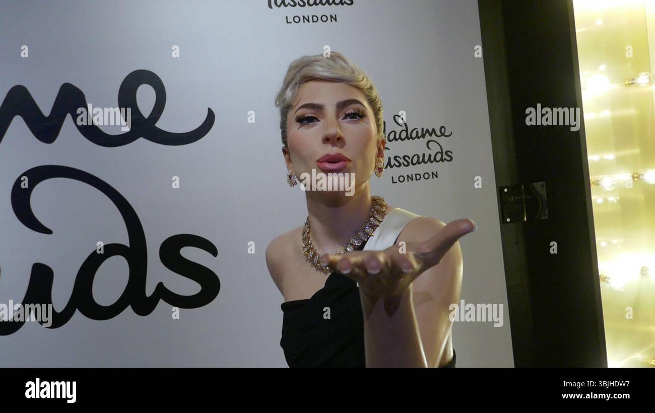 London, England 1st June 2025 Singer Lady Gaga Wax Figure at Madame ...