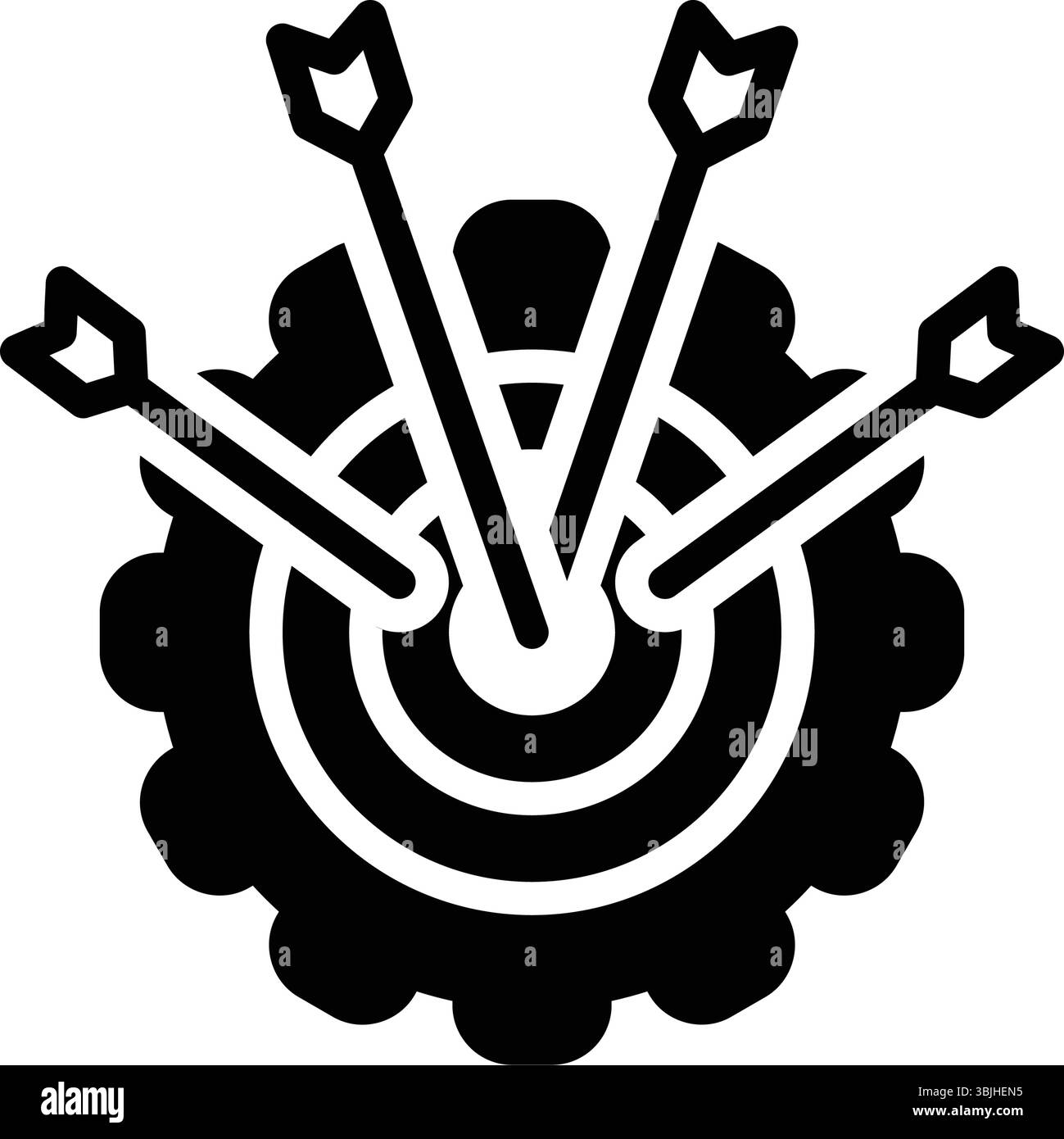 Goal setting vector vectors Black and White Stock Photos & Images - Alamy