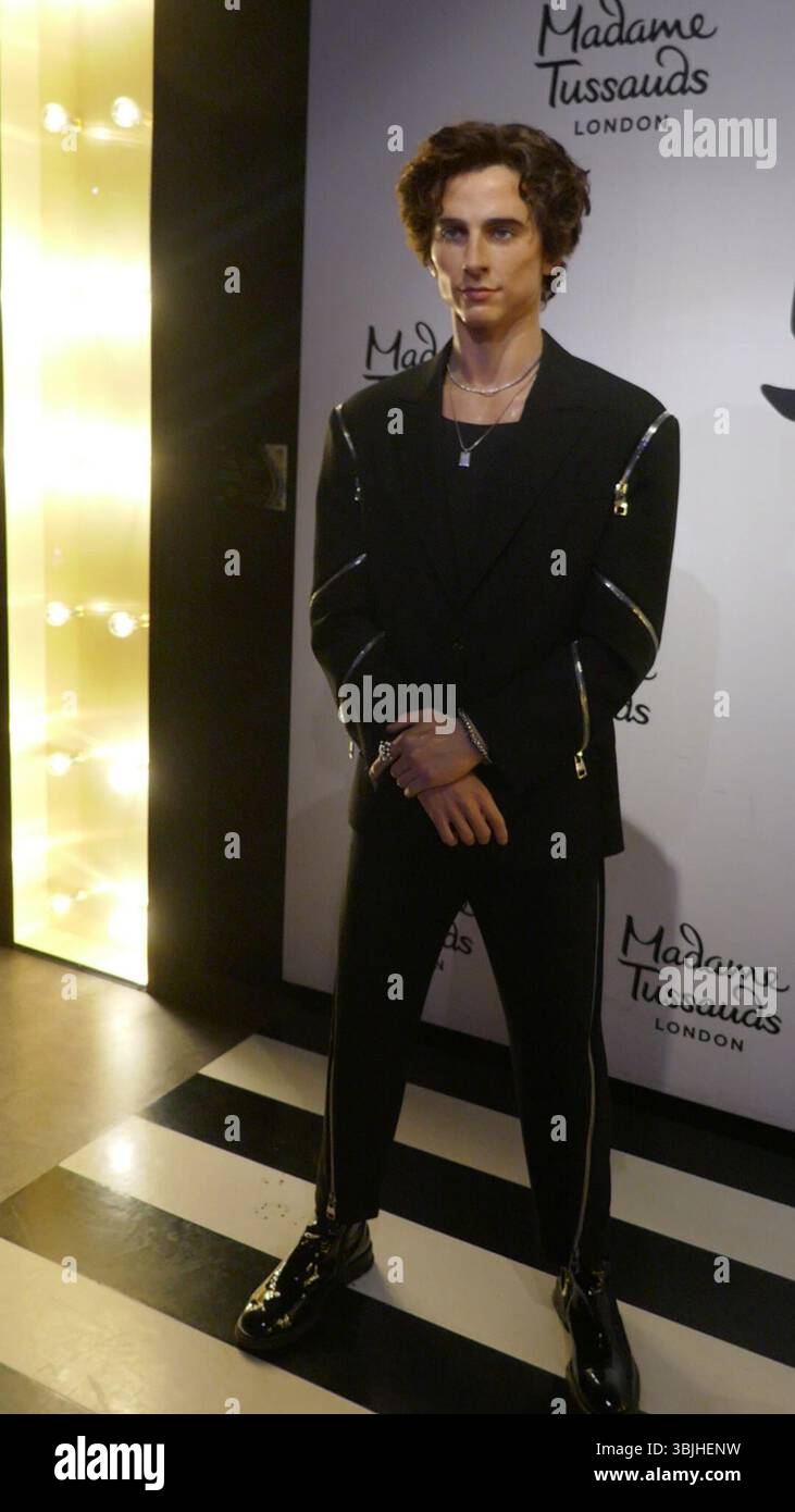 London, England 1st June 2025 Actor Timothee Chalamet Wax Figure at ...
