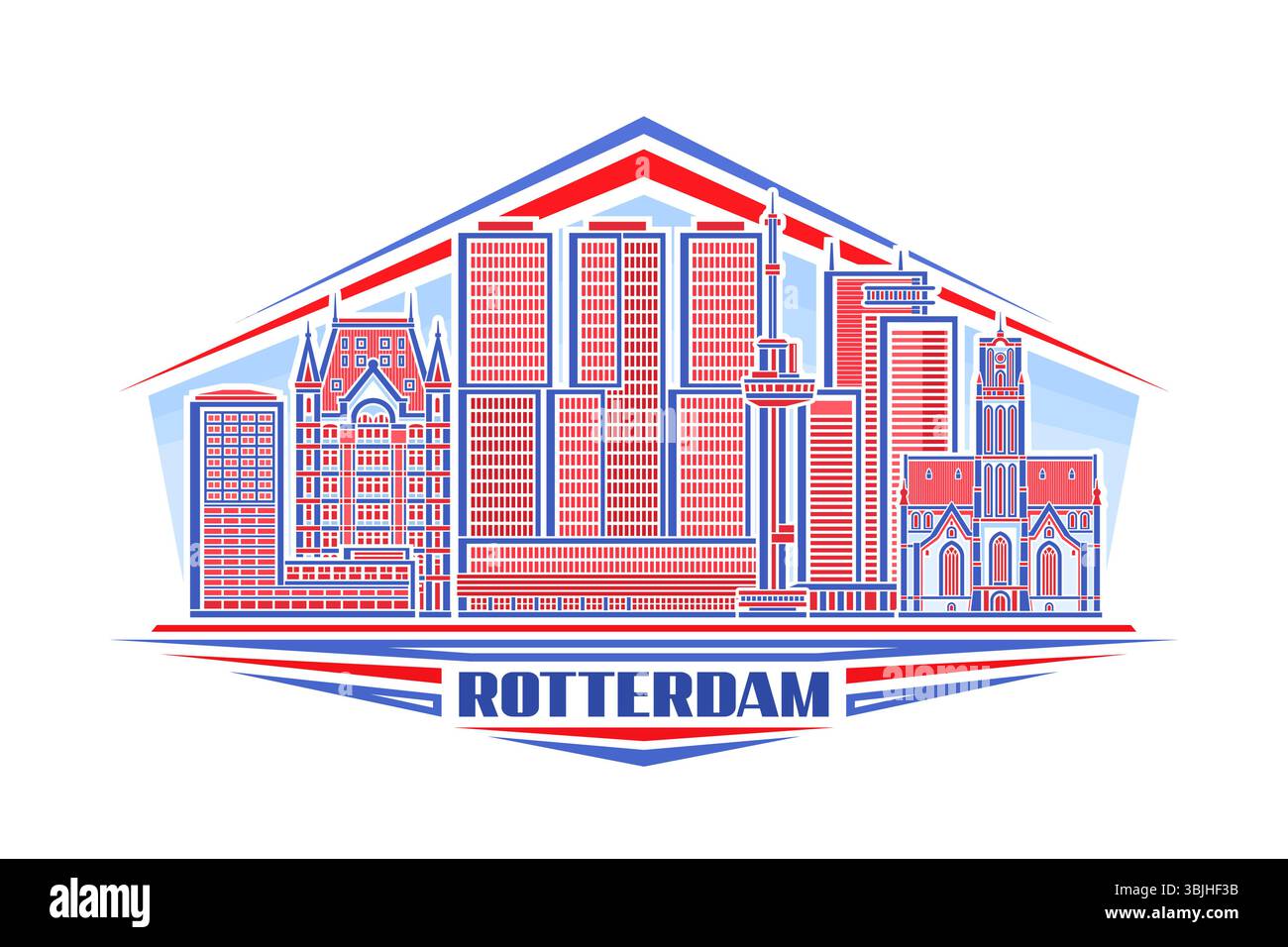 Rotterdam netherlands center Cut Out Stock Images & Pictures - Alamy