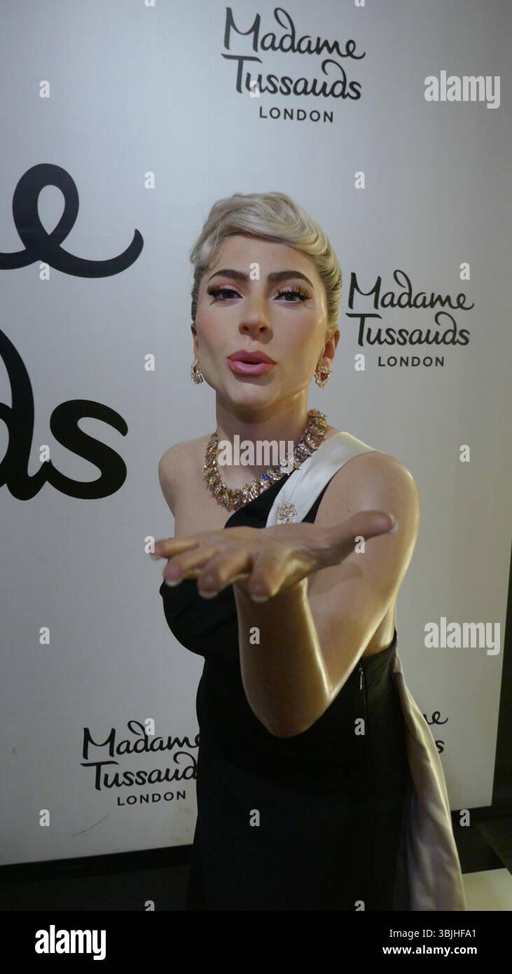 London, England 1st June 2025 Singer Lady Gaga Wax Figure at Madame ...