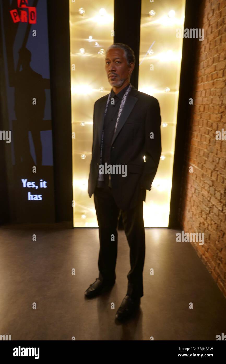 London, England 1st June 2025 Actor Morgan Freeman Wax Figure at Madame ...