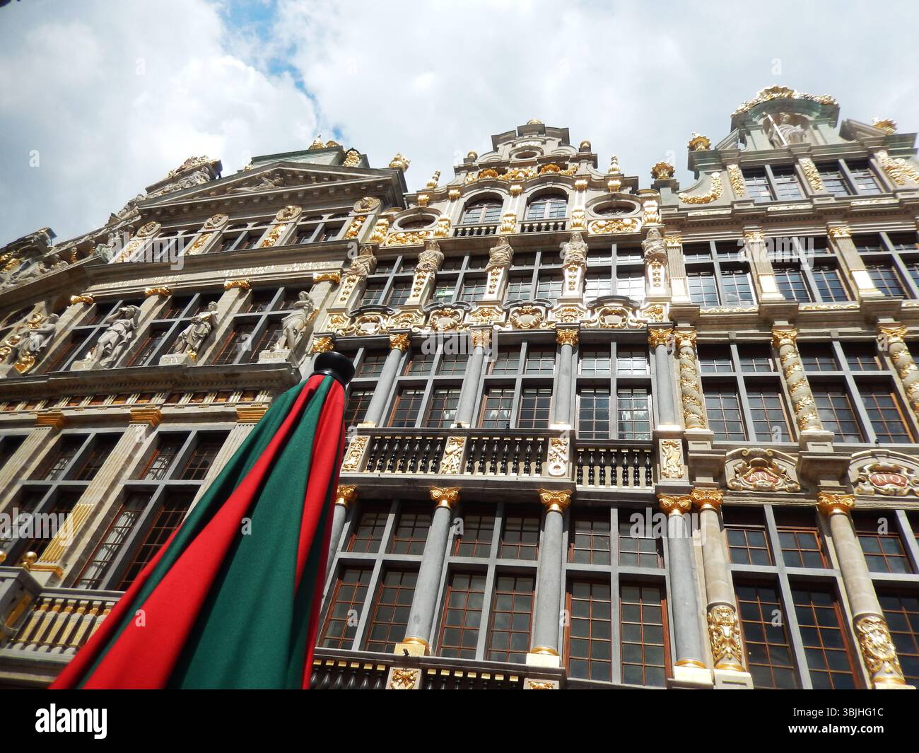 Ornate Historical Building Facade Decorated With Golden Details and ...