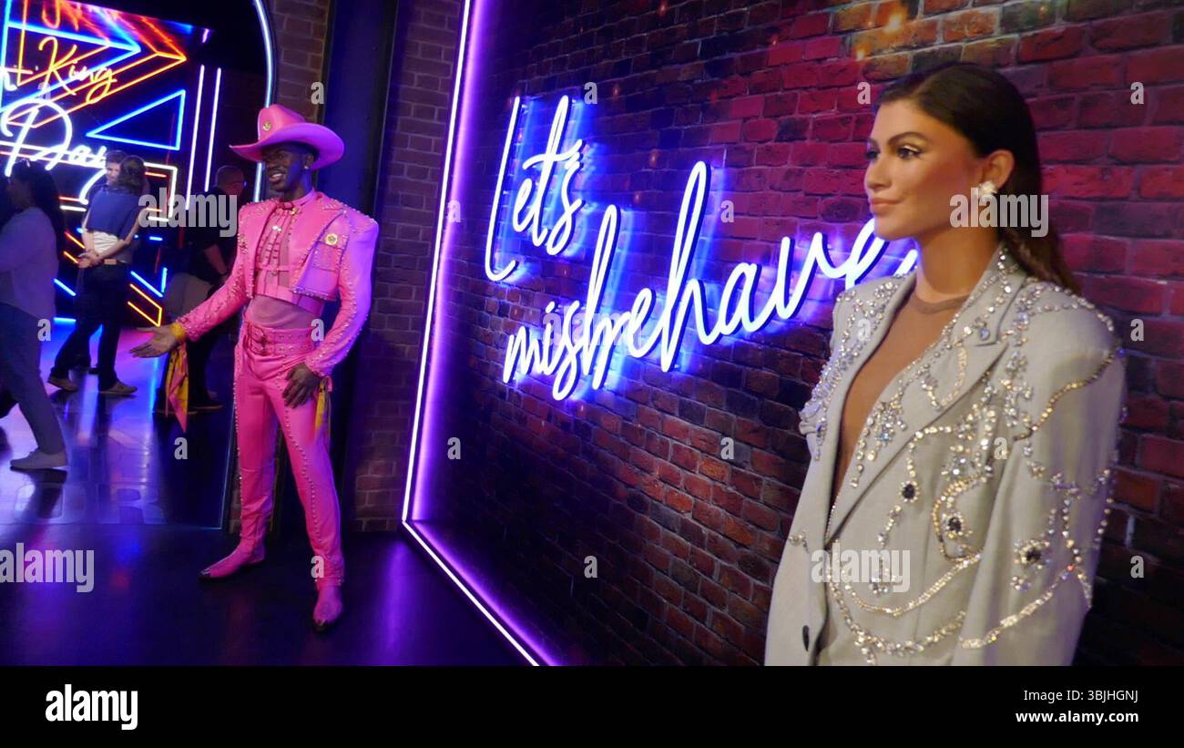 London, England 1st June 2025 Singer Lil Das X Wax Figure and Singer ...