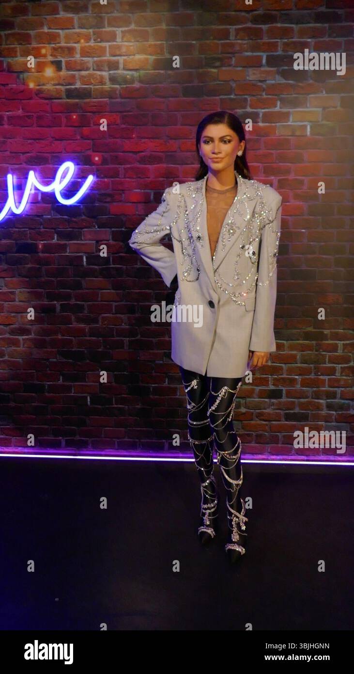 London, England 1st June 2025 Singer/Actress Zendaya Wax Figure at ...