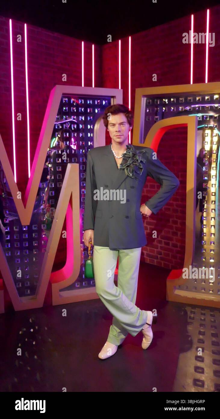 London, England 1st June 2025 Singer Harry Styles Wax Figure at Madame ...