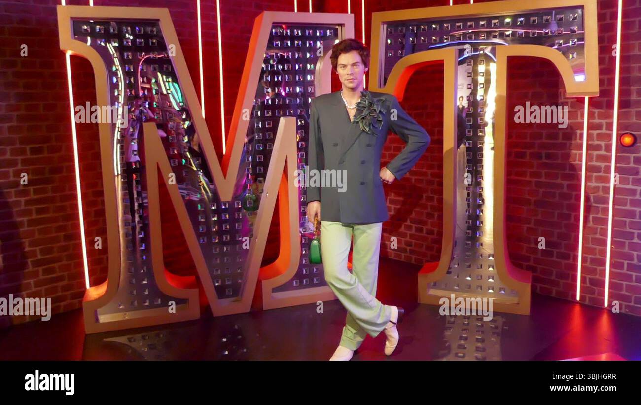 London, England 1st June 2025 Singer Harry Styles Wax Figure at Madame ...