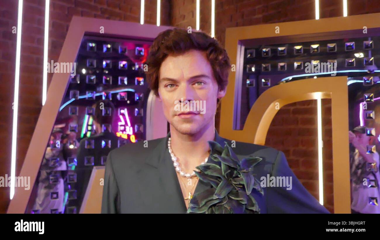 London, England 1st June 2025 Singer Harry Styles Wax Figure at Madame ...