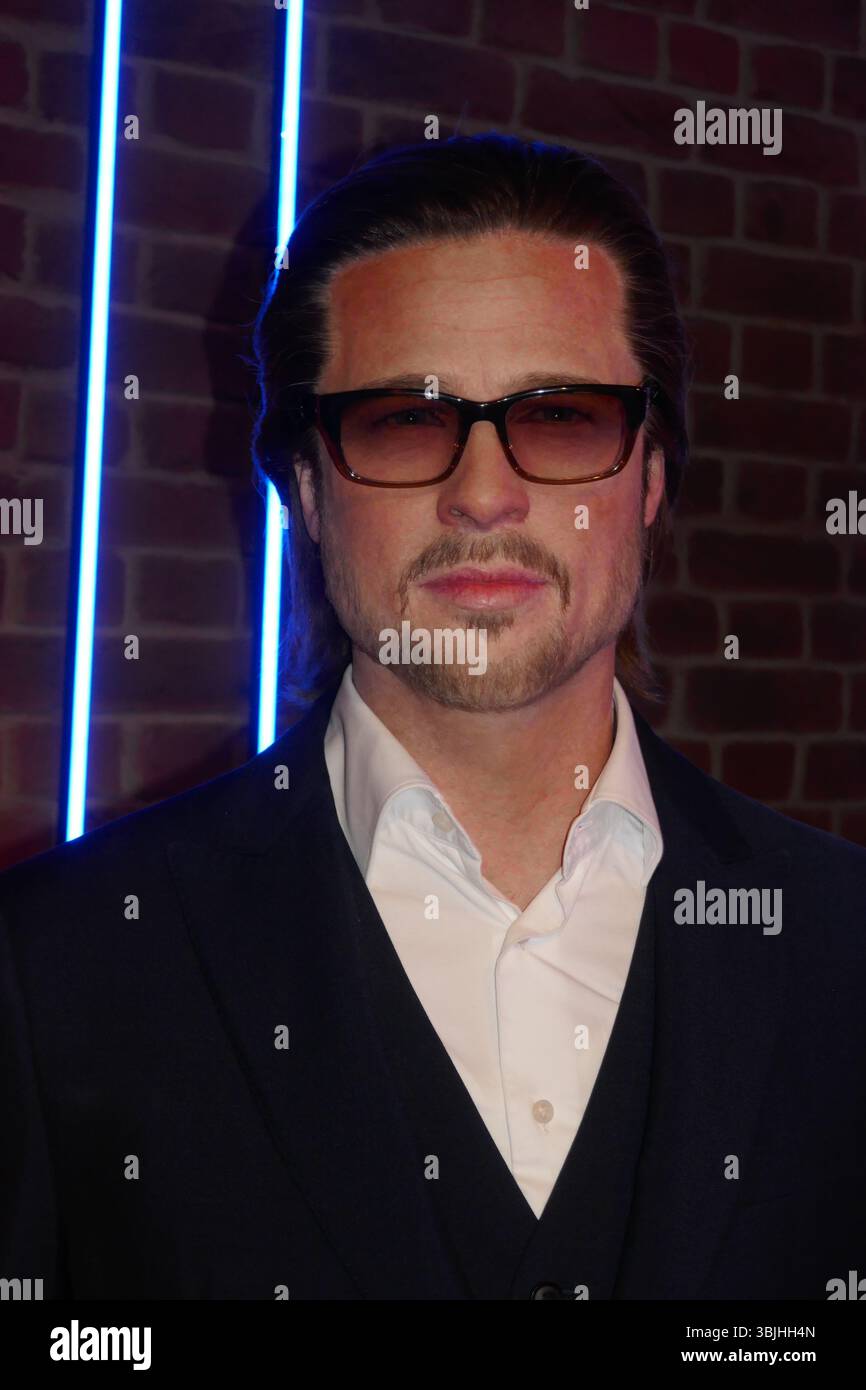 London, England 1st June 2025 Actor Brad Pitt Wax Figure at Madame ...