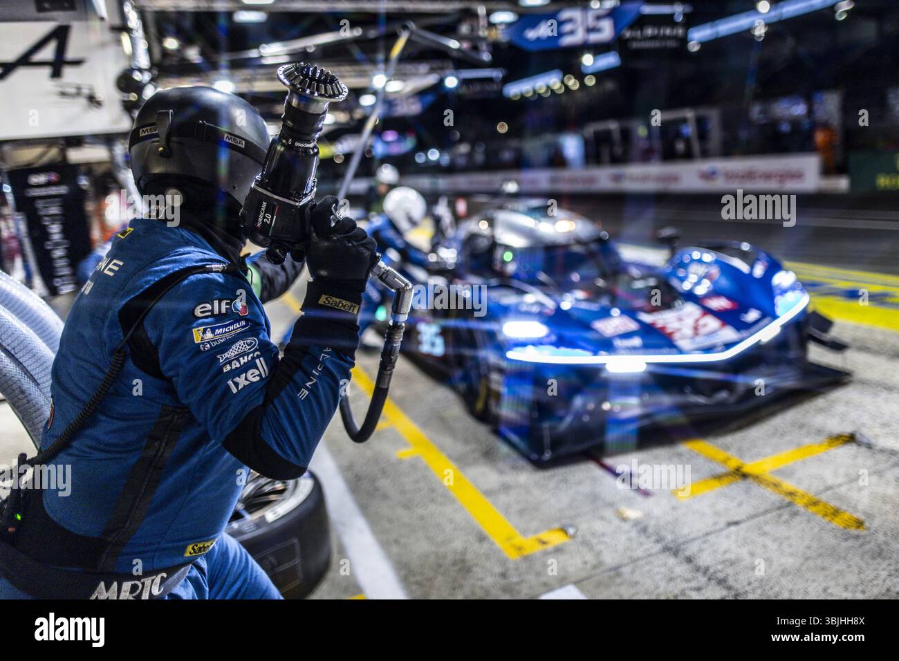 Alpine Endurance Team, pit stop during the 24 Hours of Le Mans 2025 ...