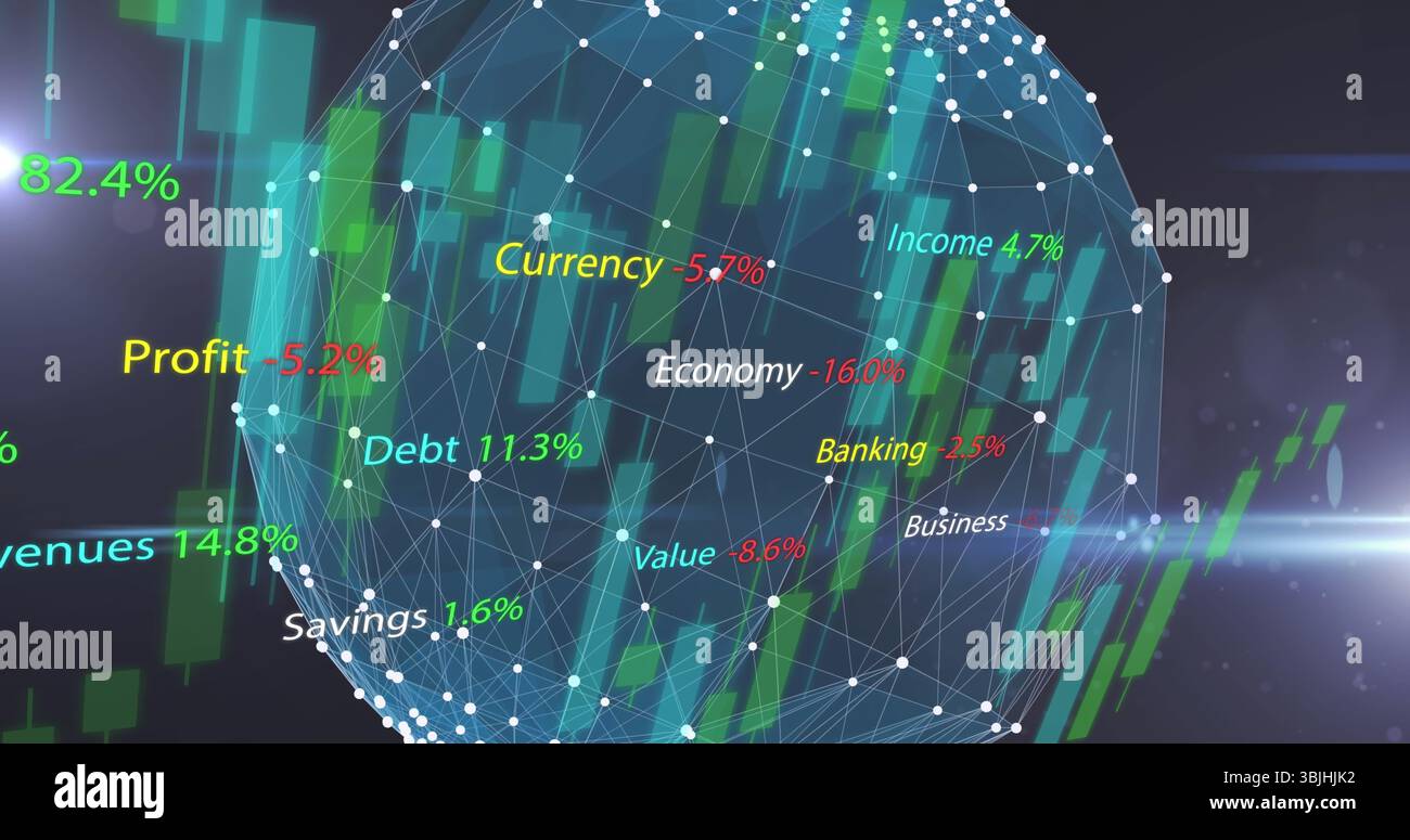 Financial chart visualizing candlestick bars hi-res stock photography and images - Alamy