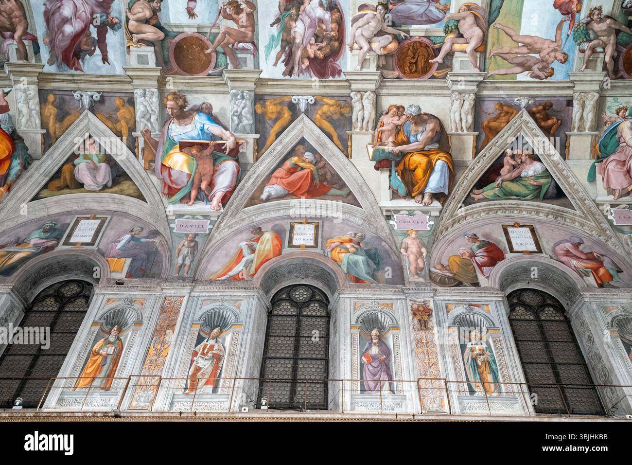 "The Creation of Adam" from Michelangelo's fresco at the Sistine Chapel in Vatican City Stock ...