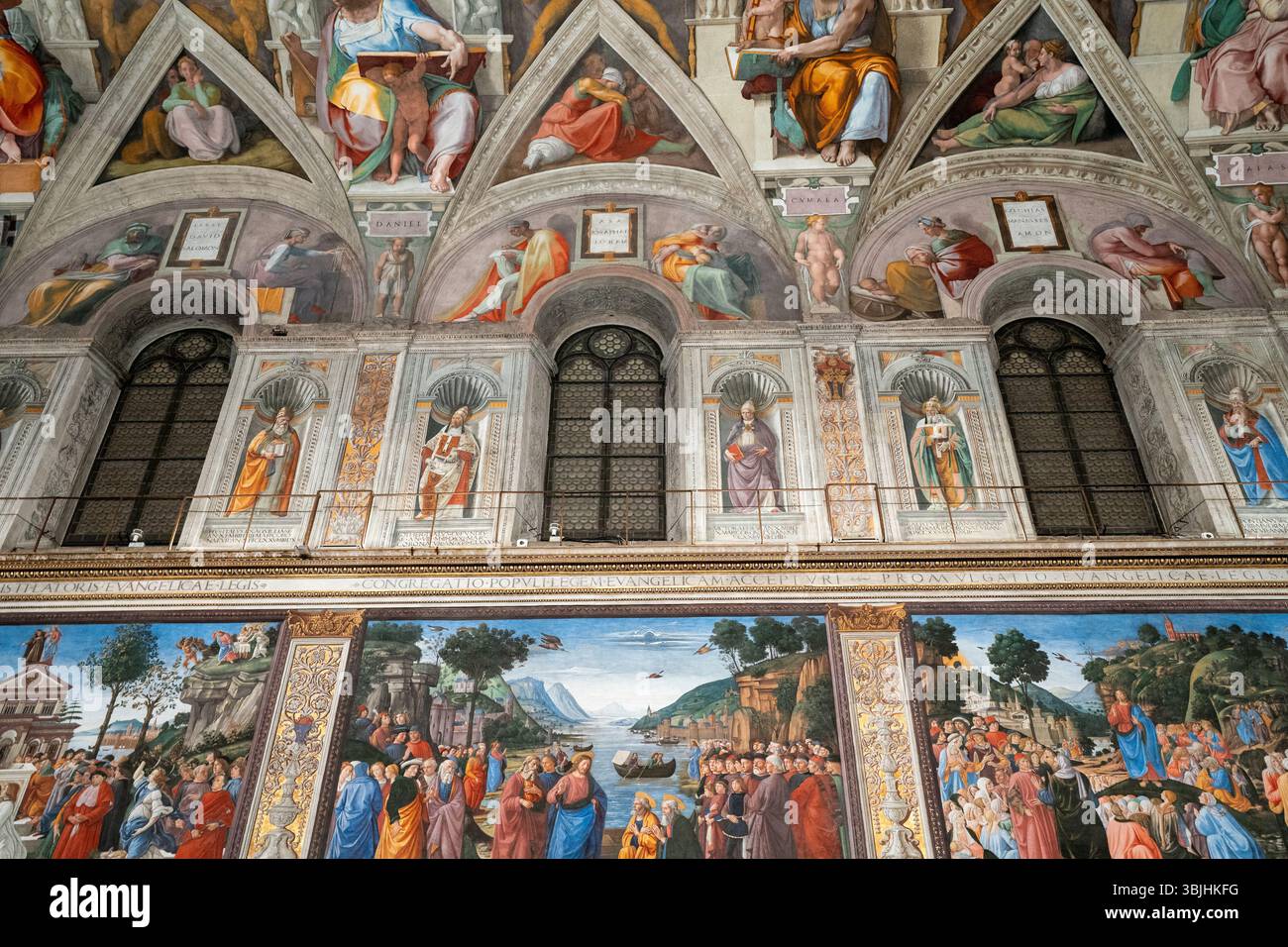 "The Creation of Adam" from Michelangelo's fresco at the Sistine Chapel in Vatican City Stock ...