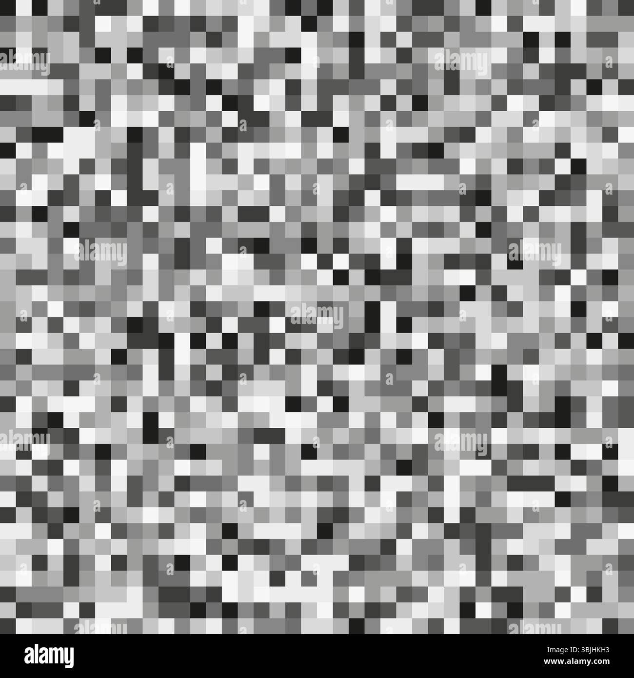 Grayscale pixel layout. Digital black white pattern. Vector abstract ...