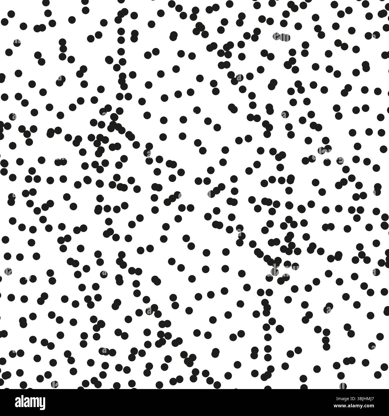 Random dot texture. Black polka pattern. Chaotic vector layout. White ...