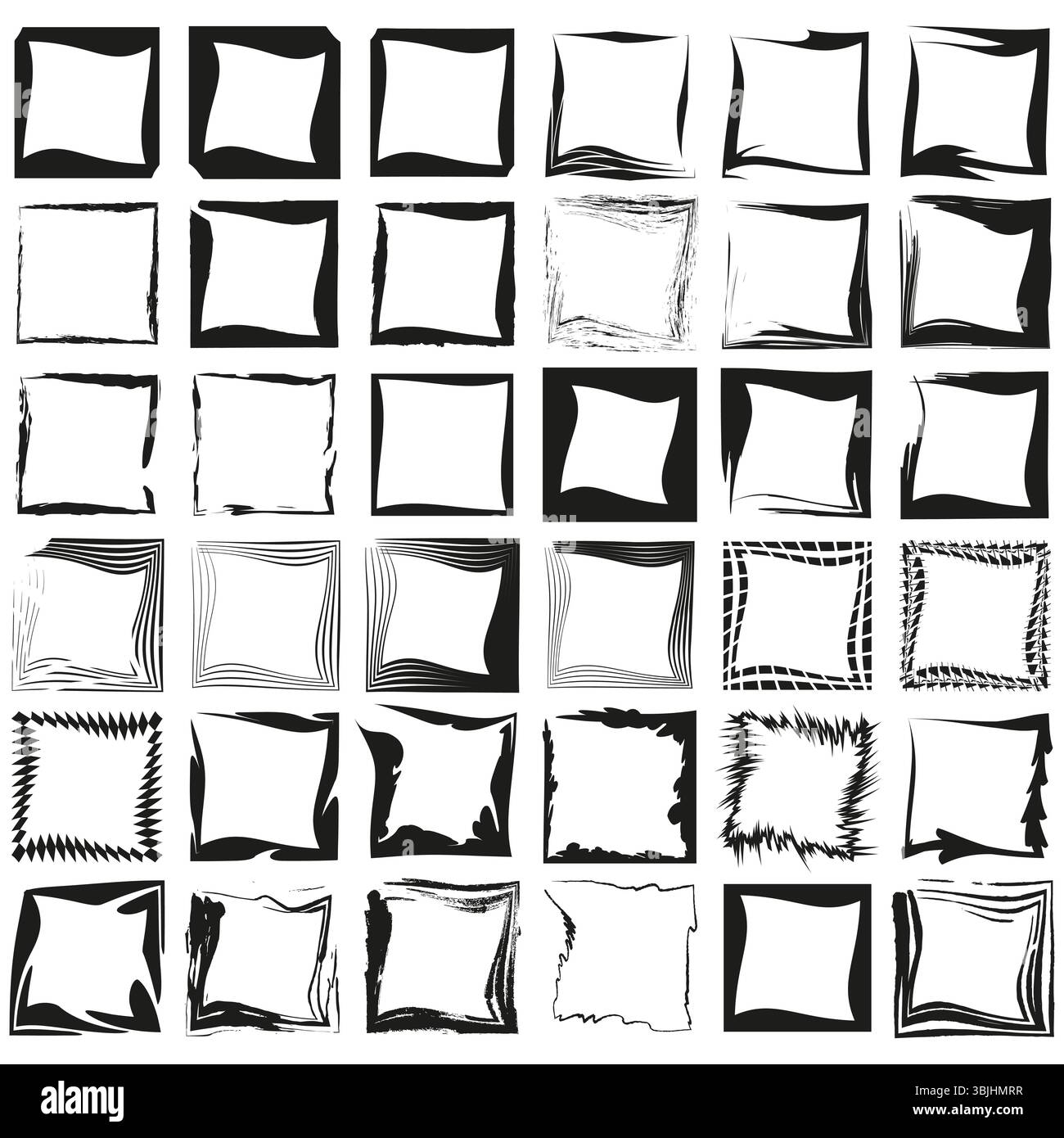 Perspective box layout. Abstract square depth. Vector grid structure ...