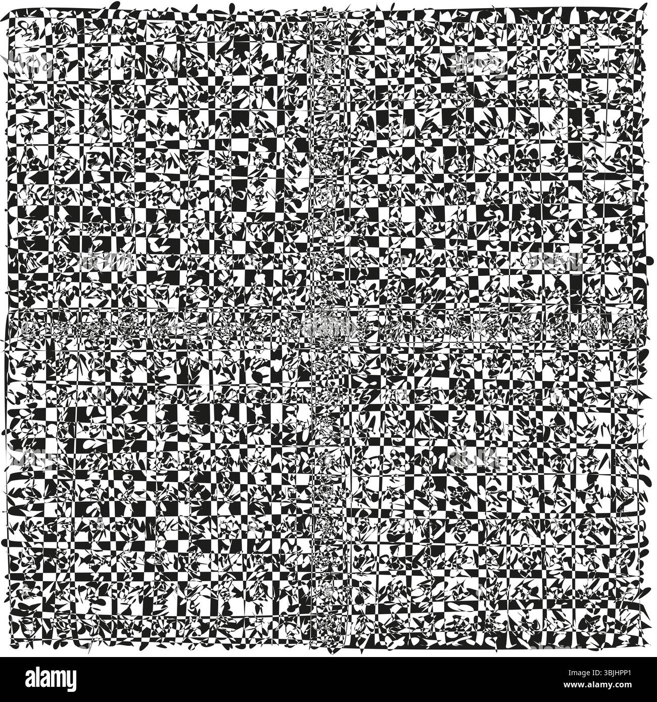 Square grid screen monochrome Cut Out Stock Images & Pictures - Alamy