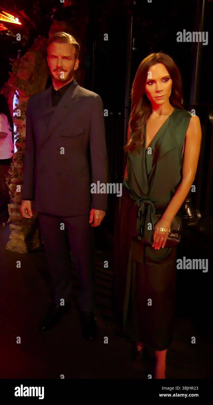 London, England 1st June 2025 David Beckham and Victoria Beckham Wax ...