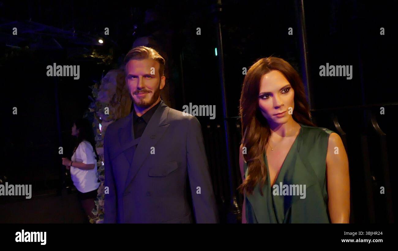 London, England 1st June 2025 David Beckham and Victoria Beckham Wax ...