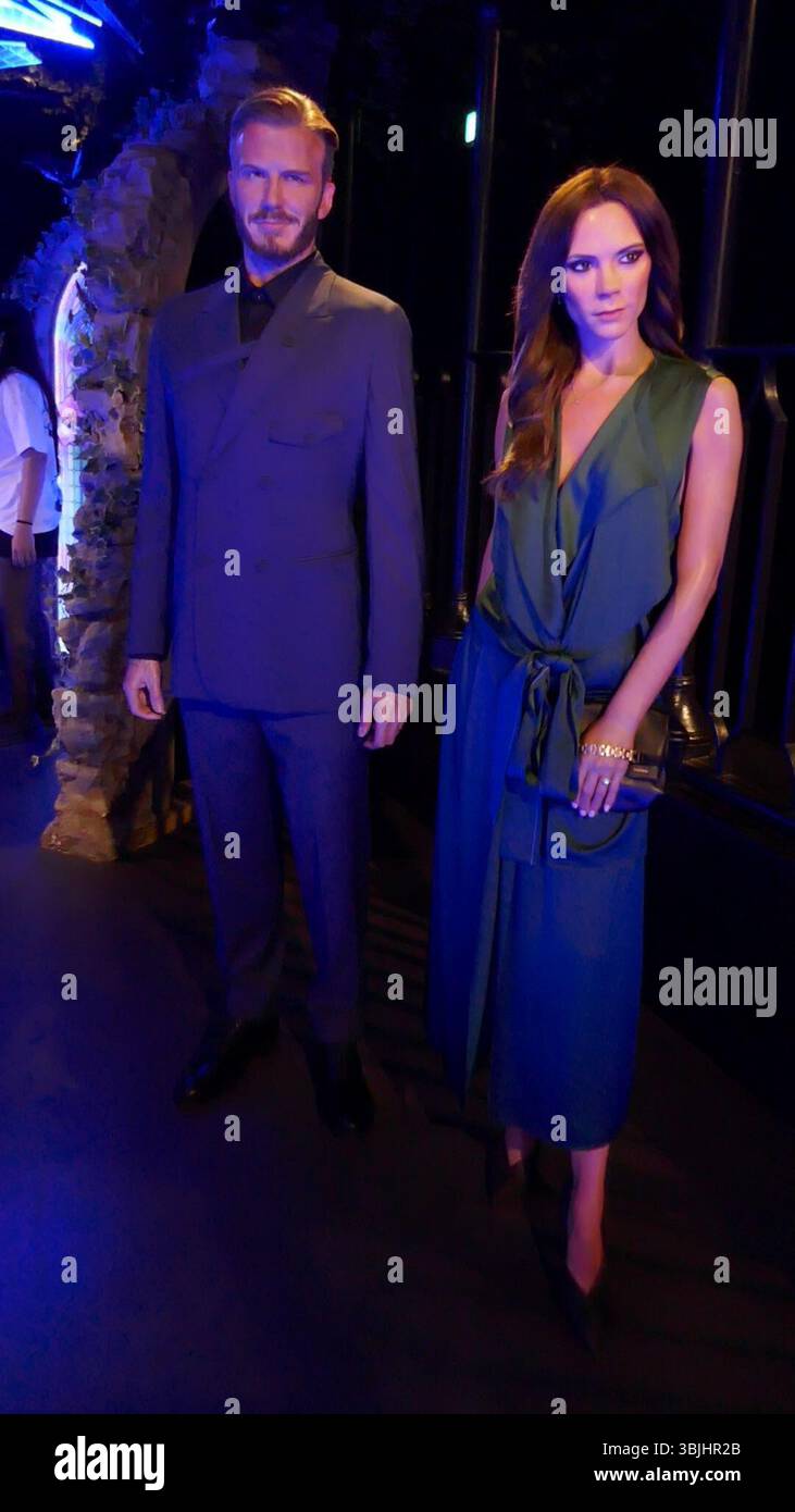 London, England 1st June 2025 David Beckham and Victoria Beckham Wax ...