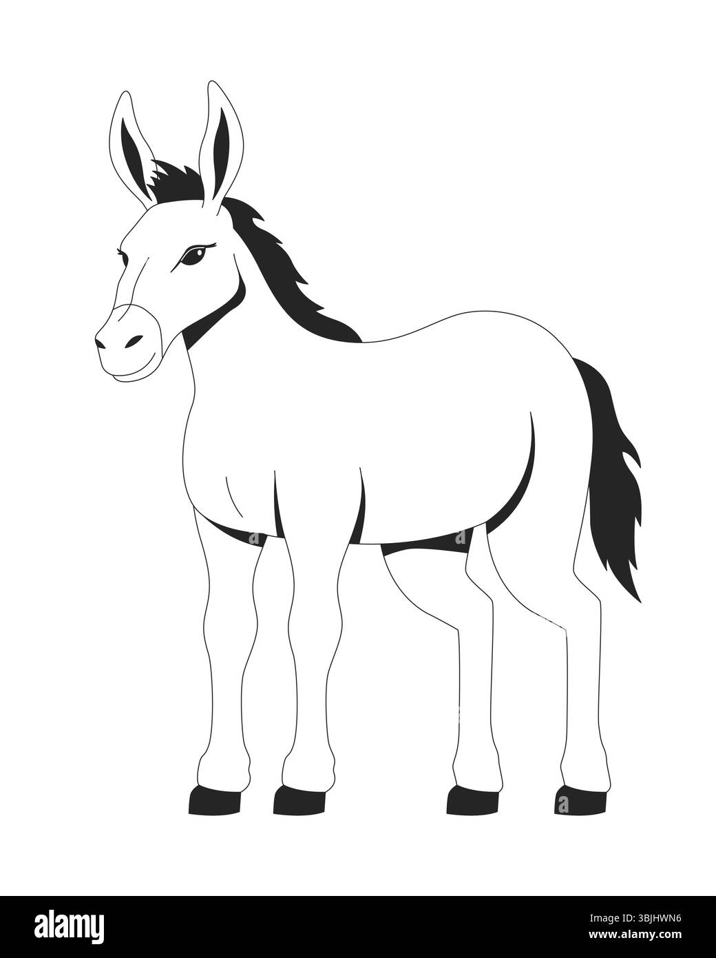 Black desert how to get the donkey Cut Out Stock Images & Pictures - Alamy