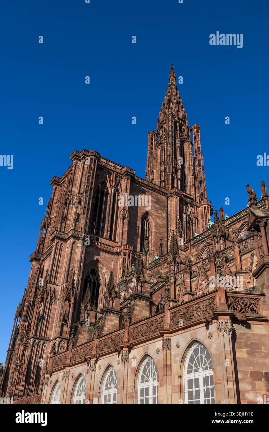 Notre-Dame Cathedral of Strasbourg in city of Strasbourg, Alsace ...