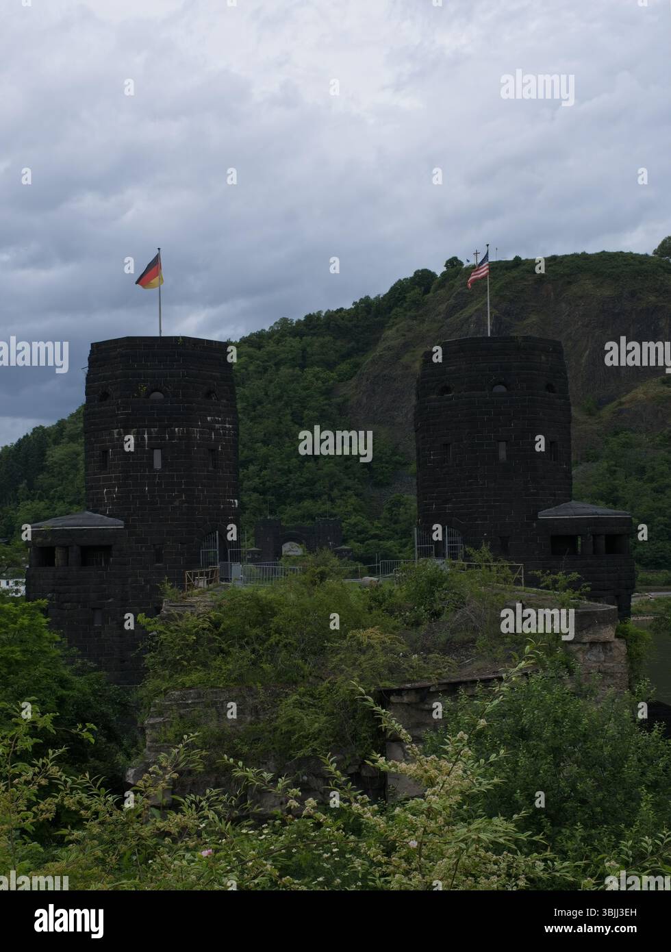 Remagen, Germany - Jun 5, 2025: Rhine-bridge of Remagen was numerous ...
