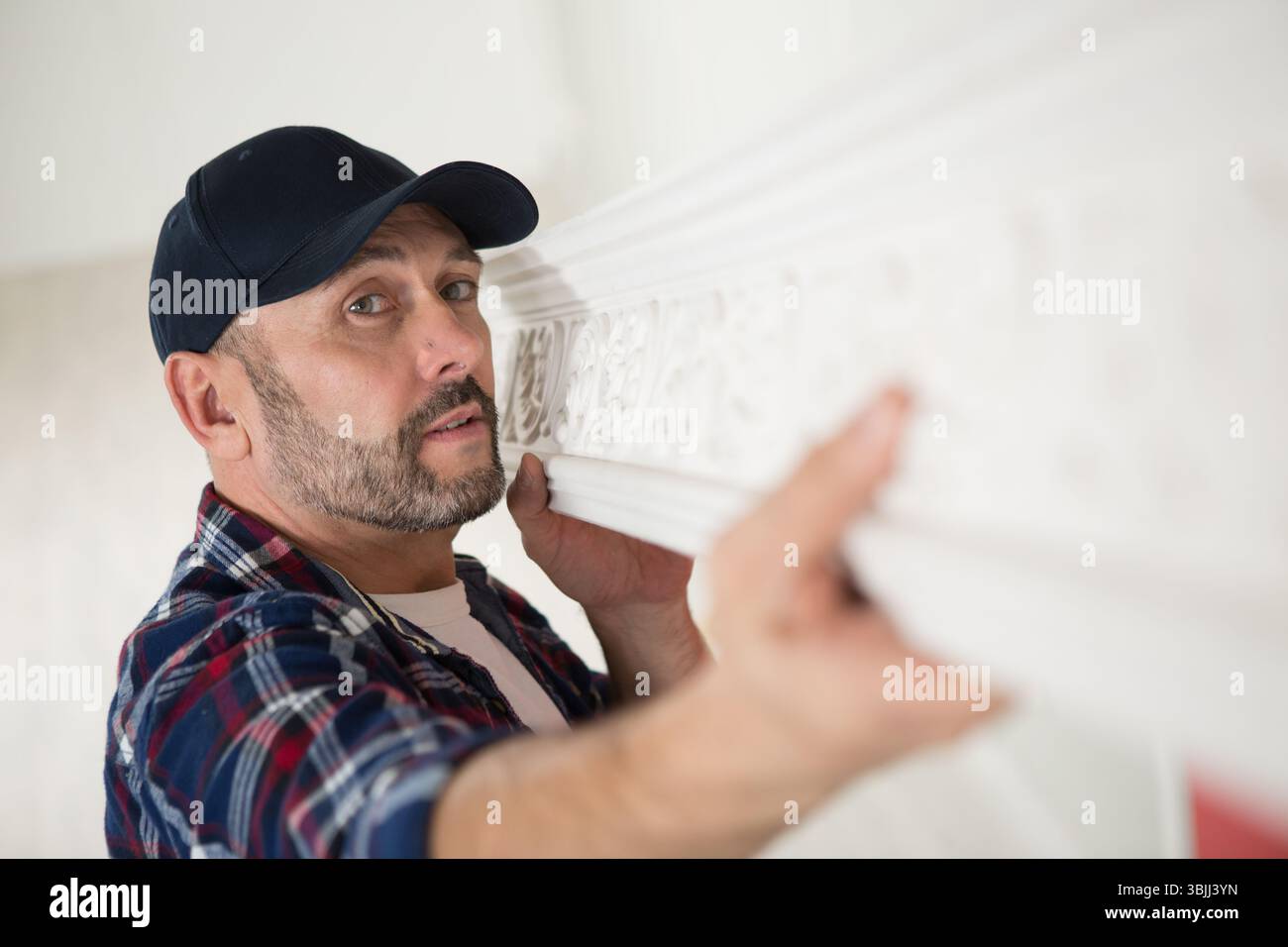 Applying plaster stucco on hi-res stock photography and images - Alamy