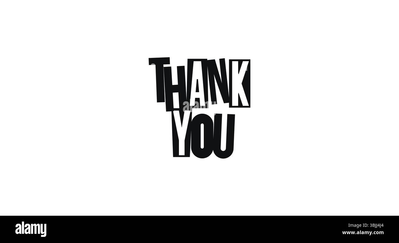 Thank You Bold Lettering Appreciation Message. Perfect For Employee ...