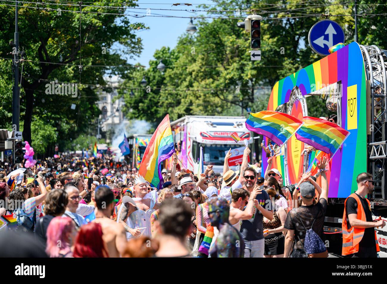 Vienna Pride 2025 - Rainbow Parade on Saturday, June 14, 2025, in ...