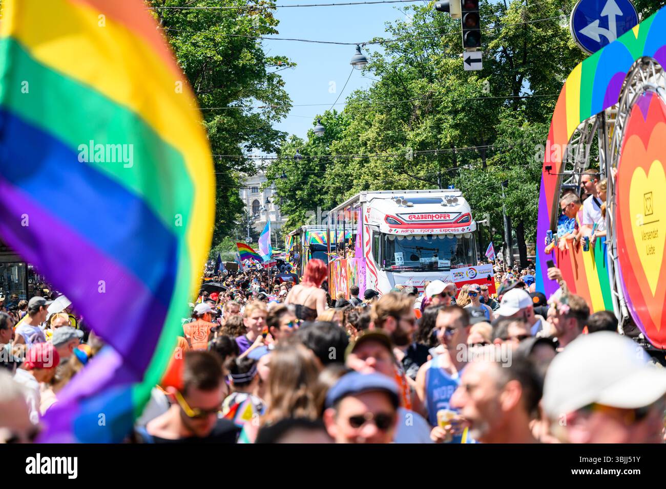 Vienna Pride 2025 - Rainbow Parade on Saturday, June 14, 2025, in ...
