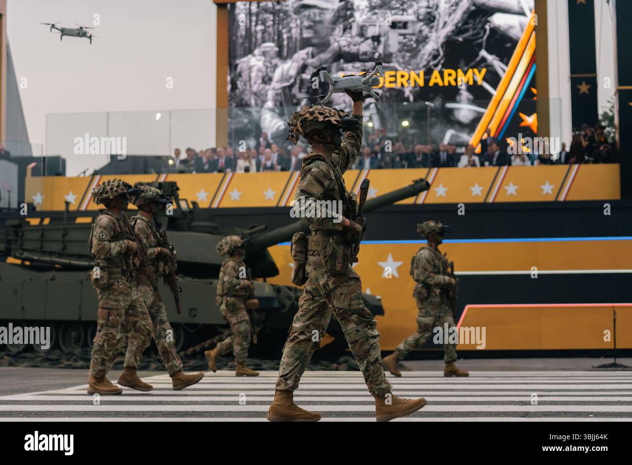 U.S. Army Soldier’s assigned to the 101st Airborne Division, march in ...